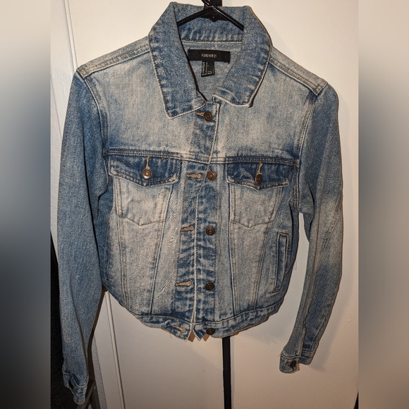 Forever 21 | Jackets & Coats | Tiger Jean Jacket | Poshmark